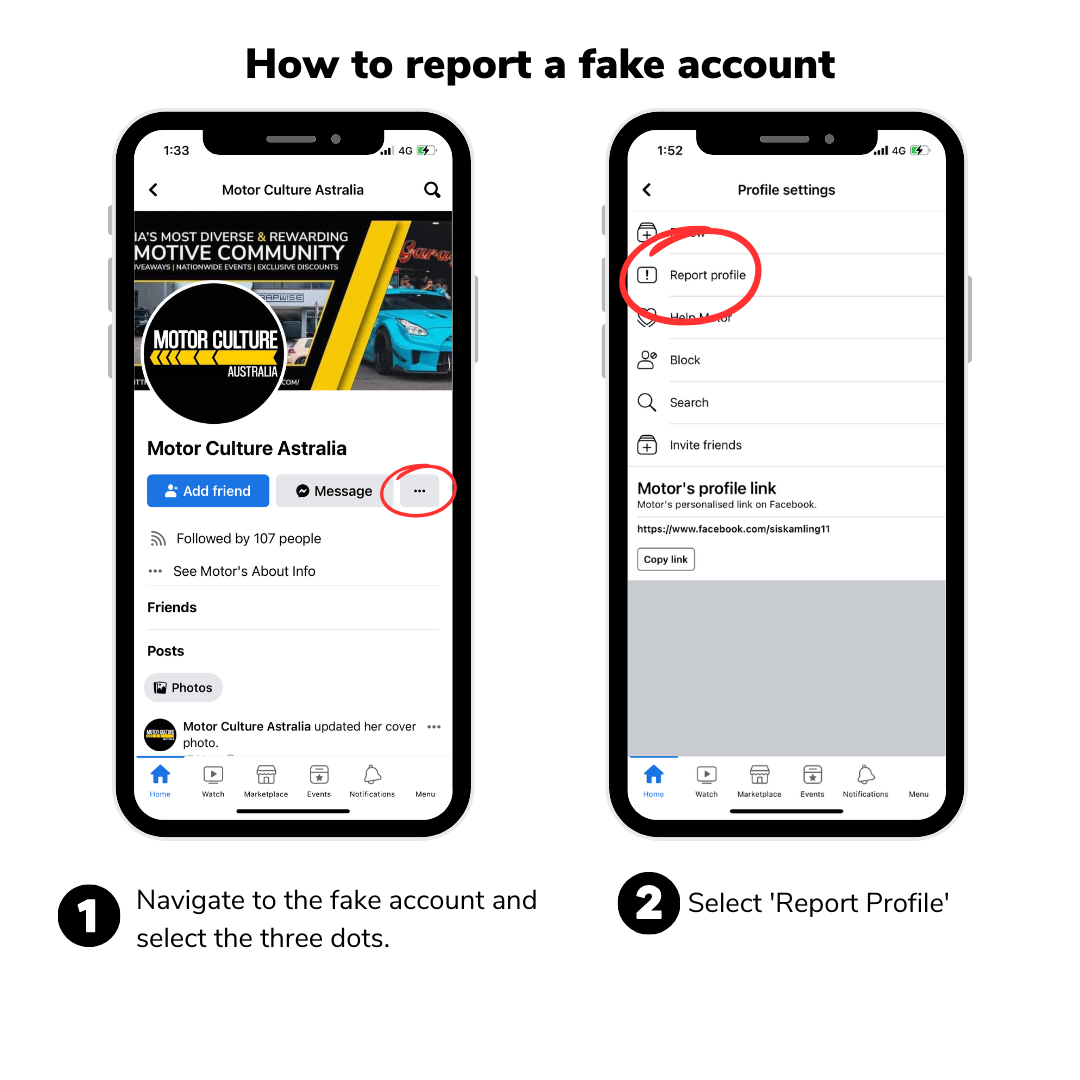 Beware of Scam Accounts – Motor Culture Australia